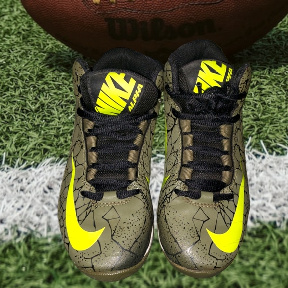 Nike | Shoes | Nike 72522572 Alpha Shark Football Cleats Black Volt ...